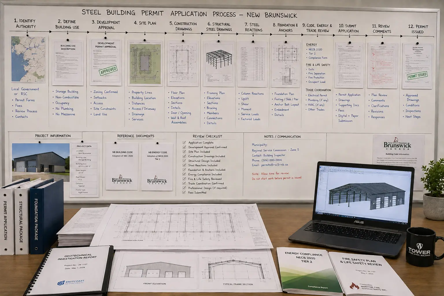 How to Apply for a Steel Building Permit in New Brunswick